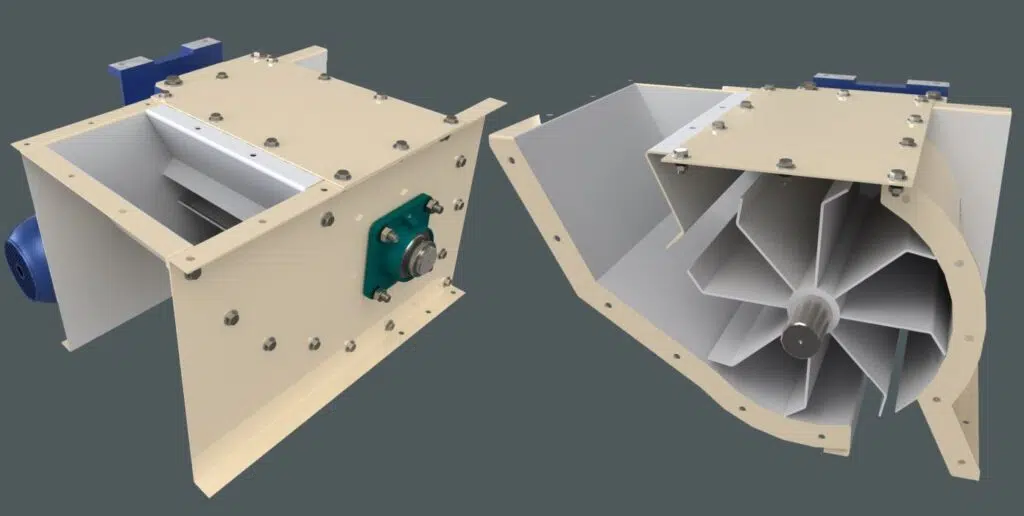 Válvulas exclusa rotativas para transporte pneumático, descarga de ...